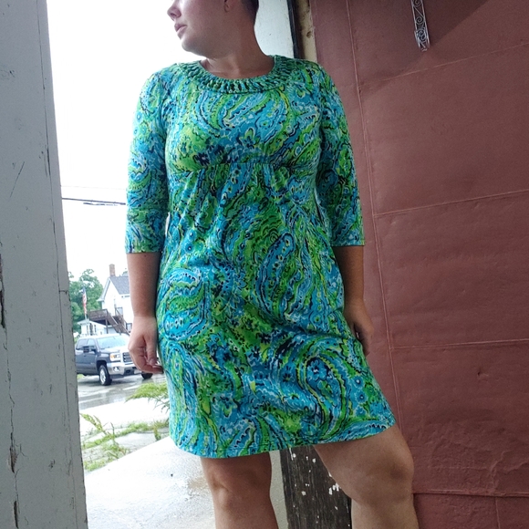 AB Studio | Dresses | Ab Studio Pull On Stretch Preppy Pretty 34 ...